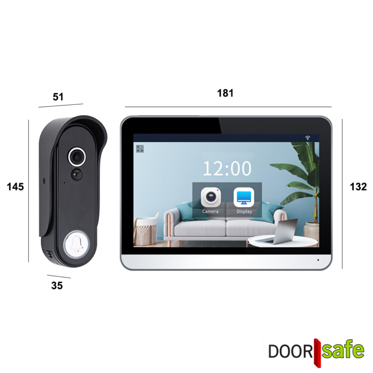 Draadloze video deurbel met camera - accu of stroom - Doorsafe 4650