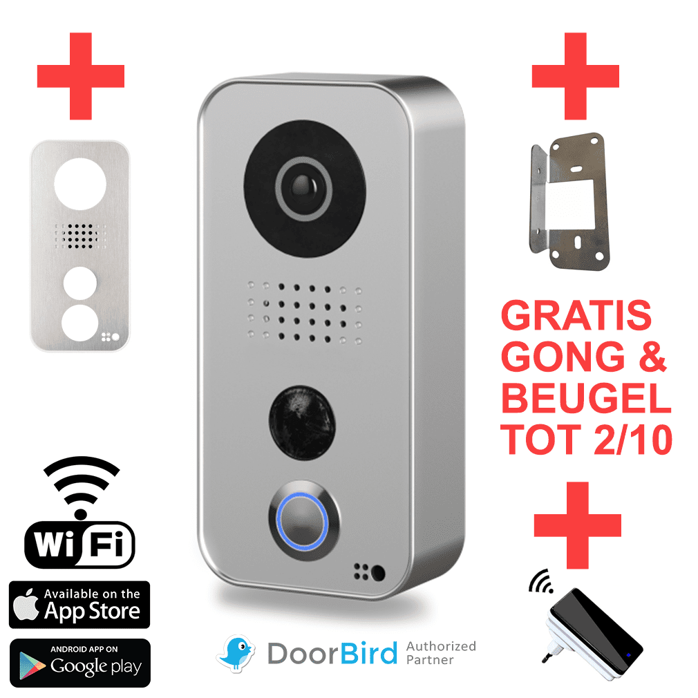 doorbird wifi wlan ip deurbel met camera en pir 2 - Doorsafe Nederland
